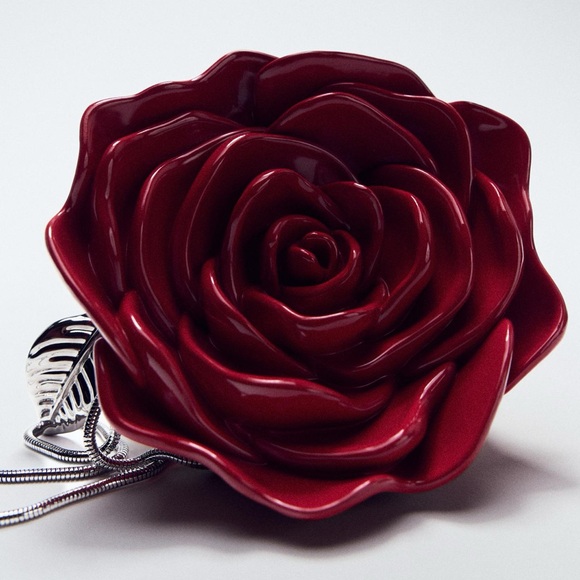 Zara | Bags | Zara Rose Box Bag Dark Red Nwt | Poshmark